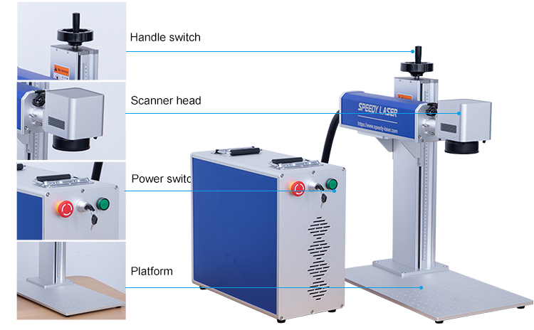 Speedy Laser JPT 50W Fiber Laser Engraving Marking Machine from China ...